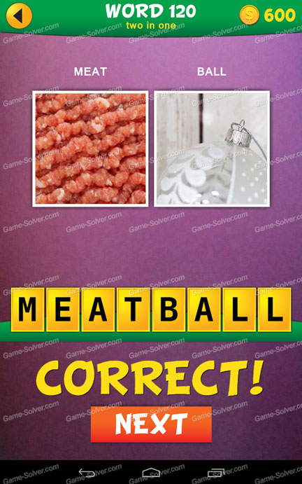 Two In One Word 120 • Game Solver