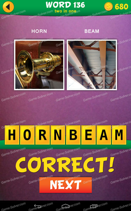 Two In One Word 136 • Game Solver