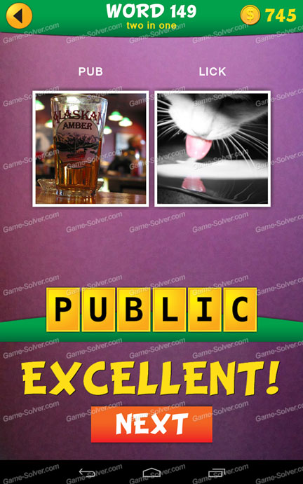 Two In One Word 149 • Game Solver