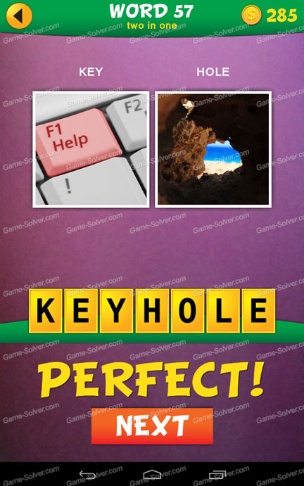 Two In One Word 57 • Game Solver