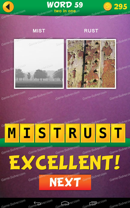 Two In One Word 59 • Game Solver