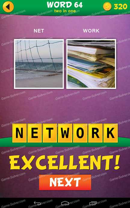 Two In One Word 64 • Game Solver