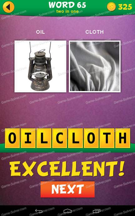 Two In One Word 65 • Game Solver