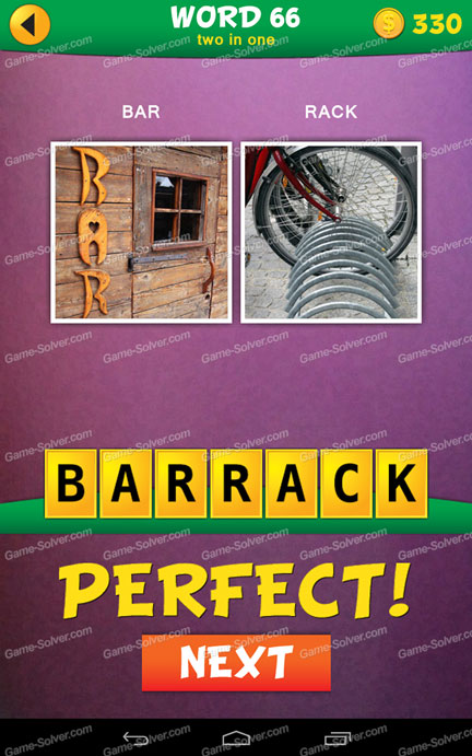 Two In One Word 66 • Game Solver