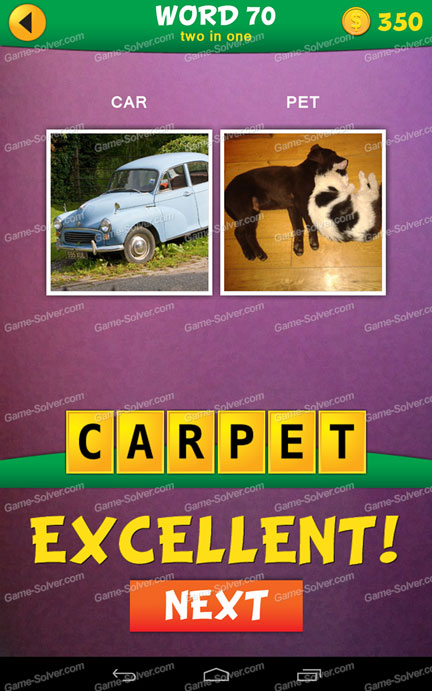 Two In One Word 70 • Game Solver