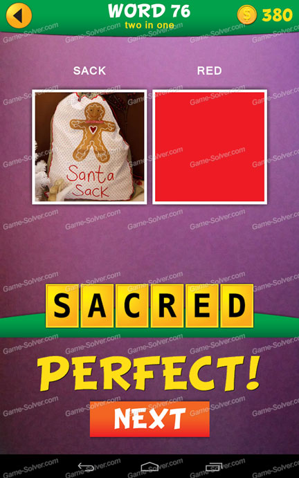 Two In One Word 76 • Game Solver