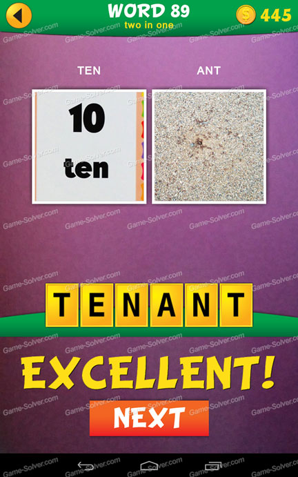 Two In One Word 89 • Game Solver