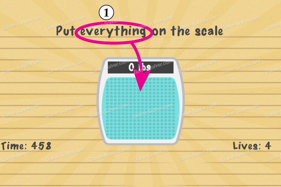 Impossible Test 2 Put everything on the scale • Game Solver
