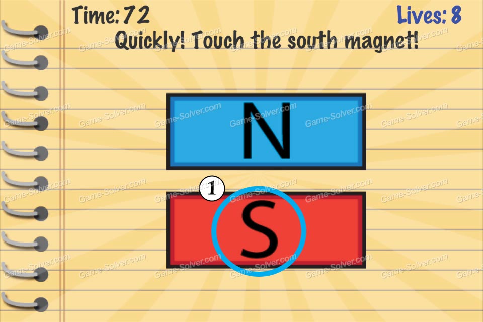 Impossible Test Quickly Touch The South Magnet • Game Solver