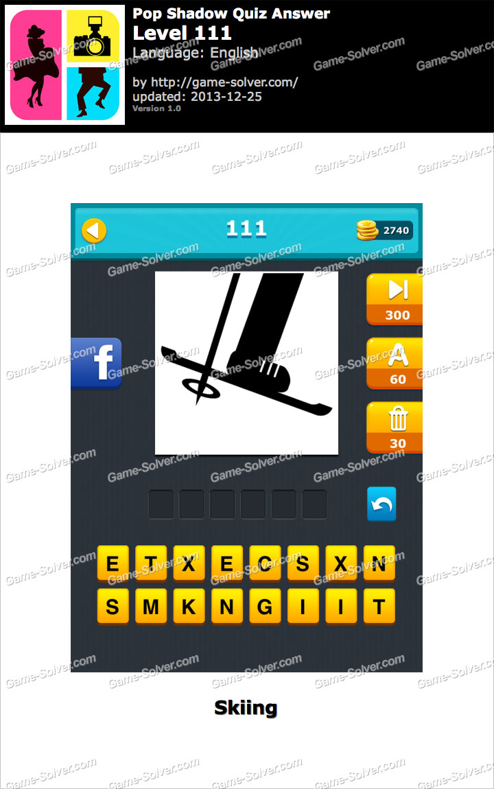 Pop Shadow Quiz Level 111 • Game Solver