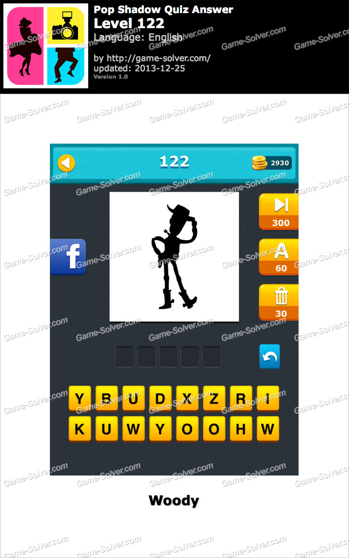 Pop Shadow Quiz Level 122 • Game Solver