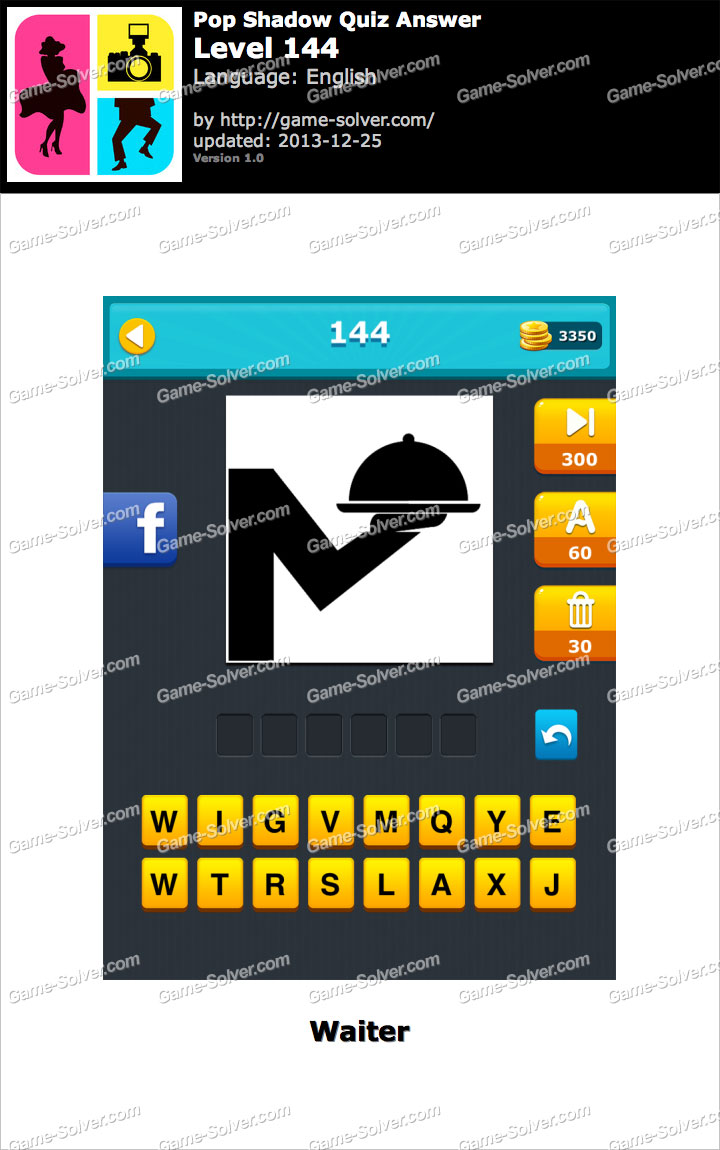 Pop Shadow Quiz Level 144 • Game Solver