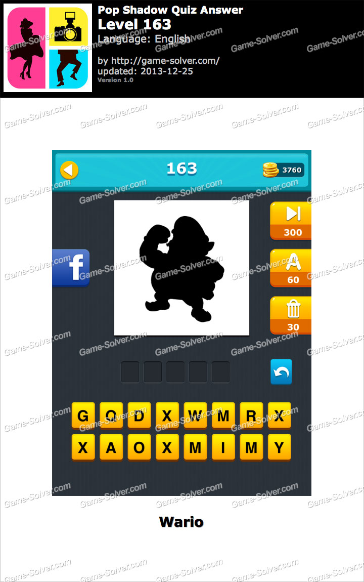 Pop Shadow Quiz Level 163 • Game Solver