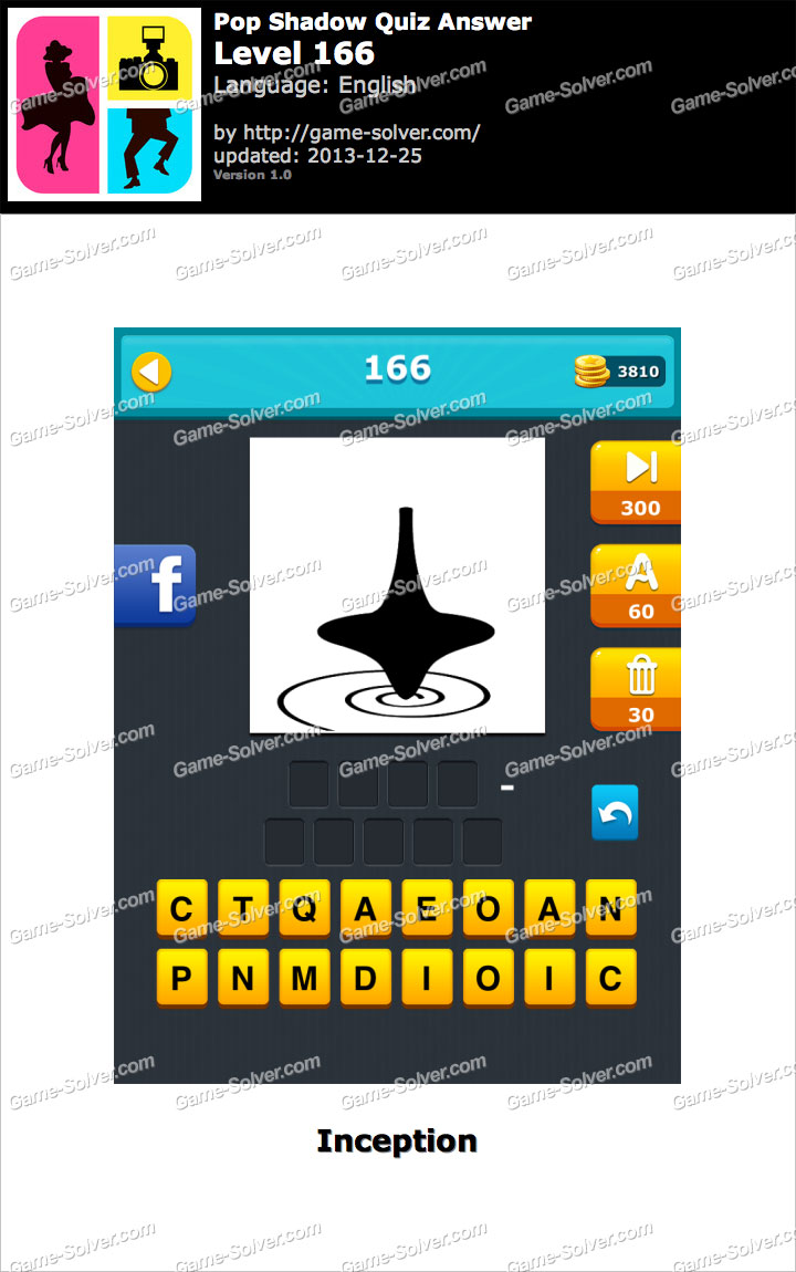 Pop Shadow Quiz Level 166 • Game Solver