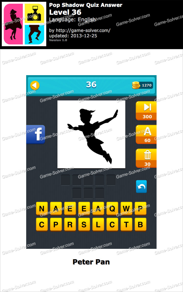 Pop Shadow Quiz Level 36 • Game Solver