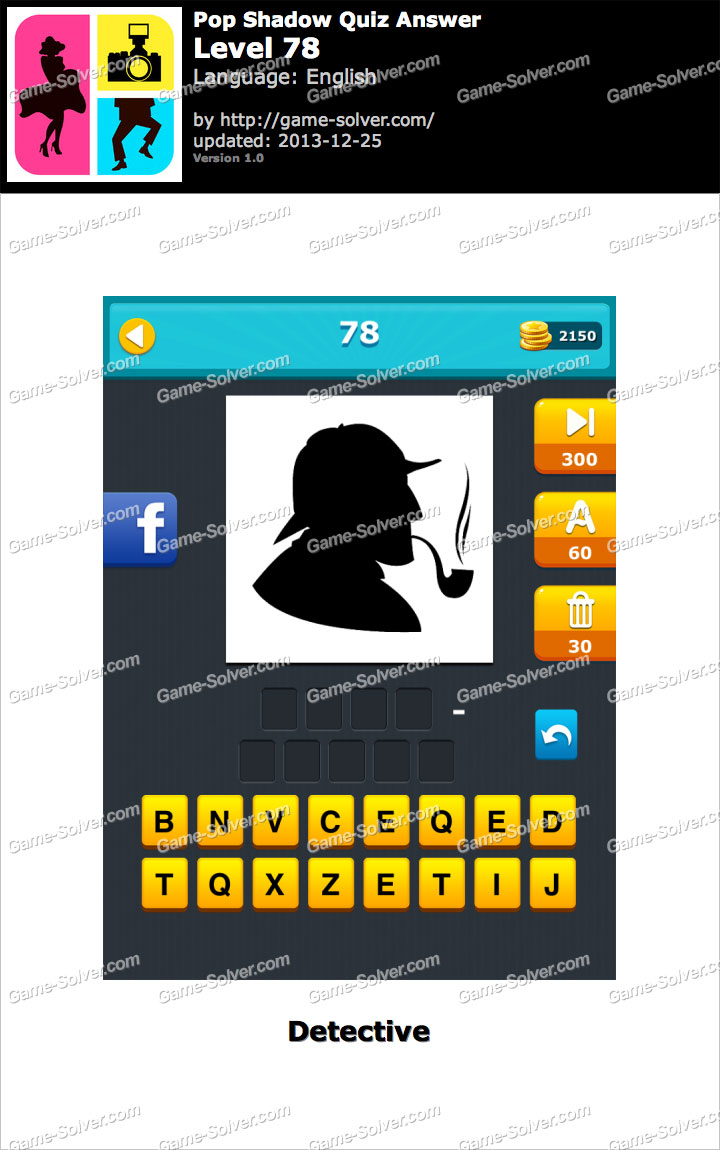 Pop Shadow Quiz Level 78 • Game Solver
