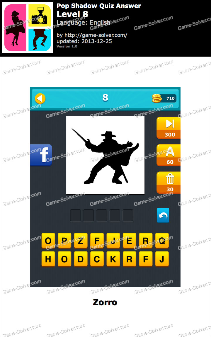 Pop Shadow Quiz Level 8 • Game Solver