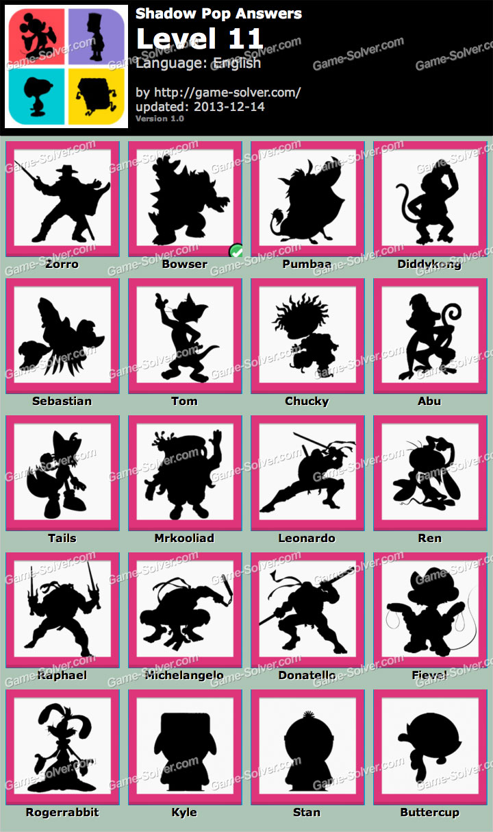 Shadow Pop Level 11 • Game Solver