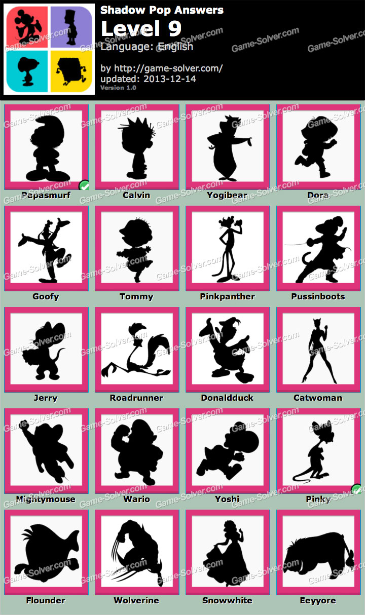 Shadow Pop Level 9 • Game Solver