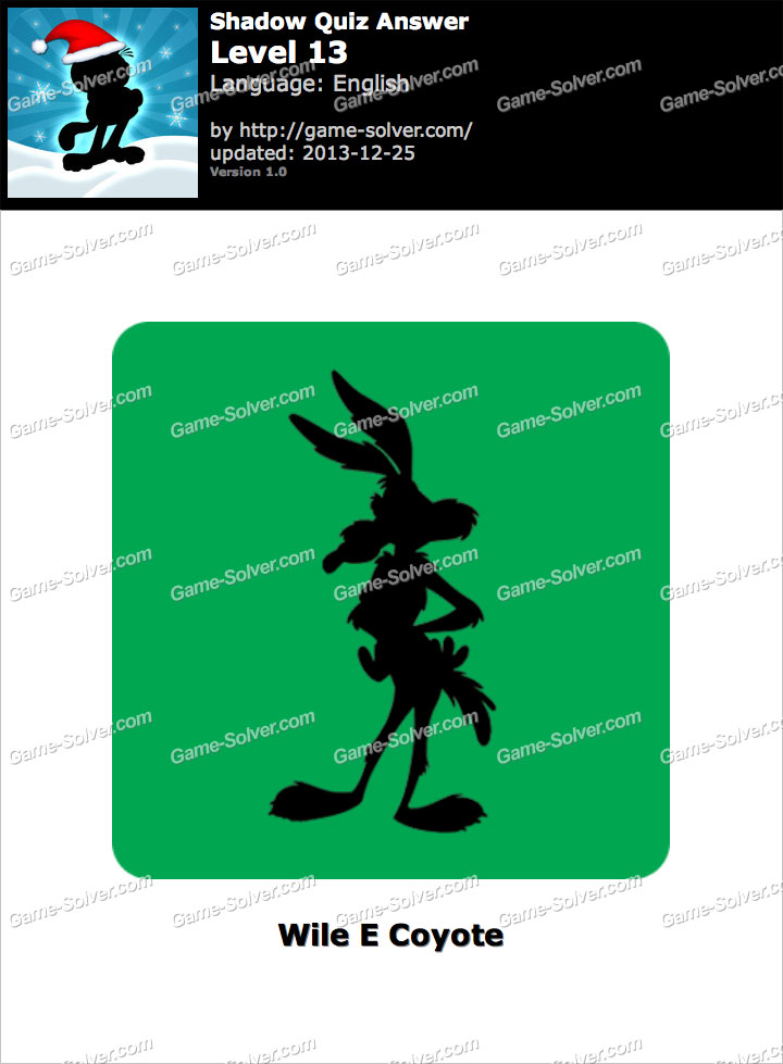 Shadow Quiz Level 13 • Game Solver