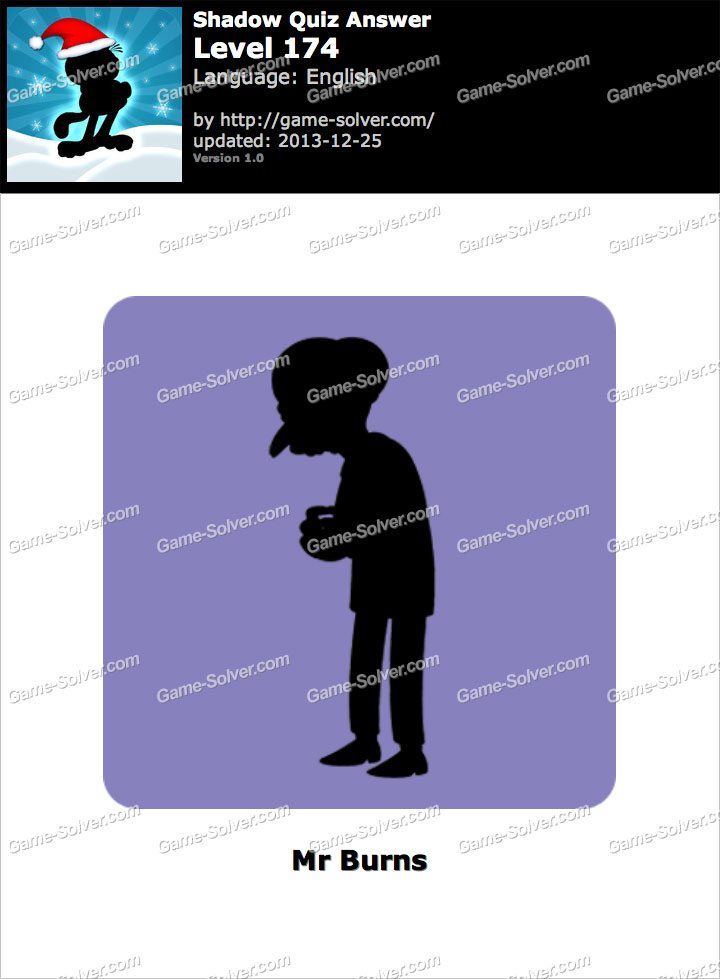 Shadow Quiz Level 174 • Game Solver