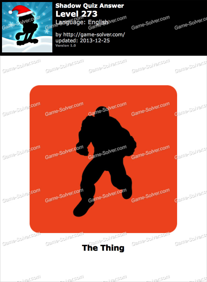 Shadow Quiz Level 273 • Game Solver