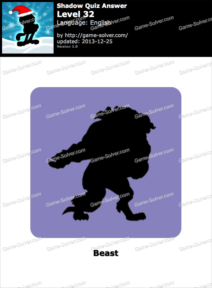 Shadow Quiz Level 32 • Game Solver