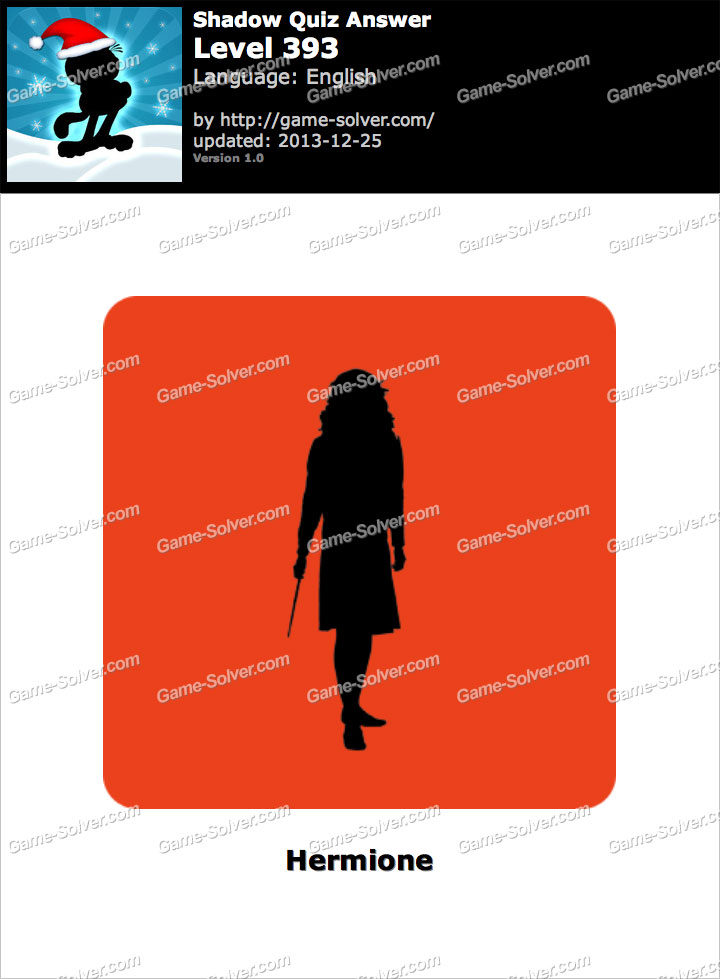 Shadow Quiz Level 393 • Game Solver