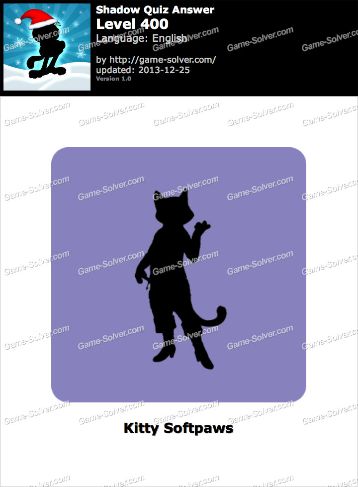 Shadow Quiz Level 400 • Game Solver