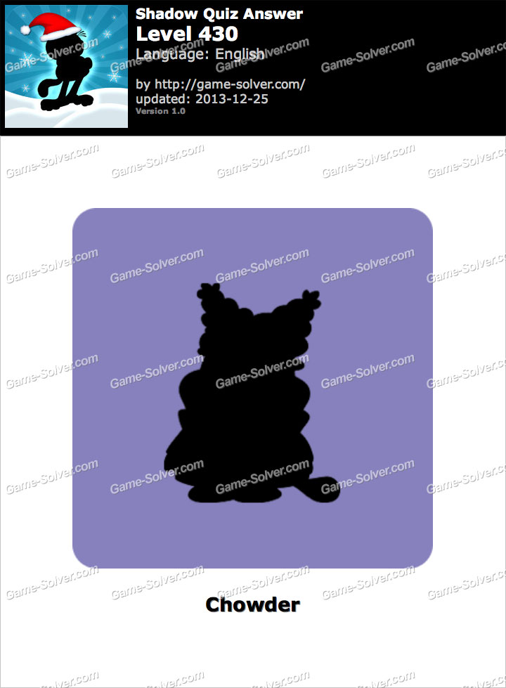 Shadow Quiz Level 430 • Game Solver