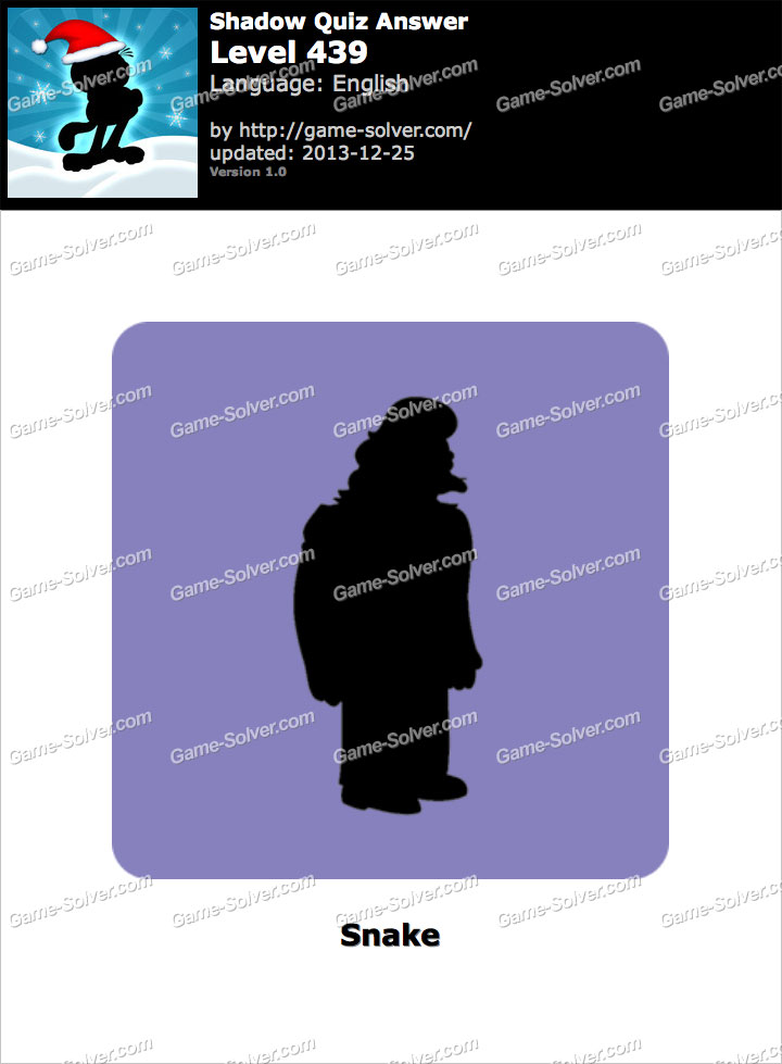 Shadow Quiz Level 439 • Game Solver