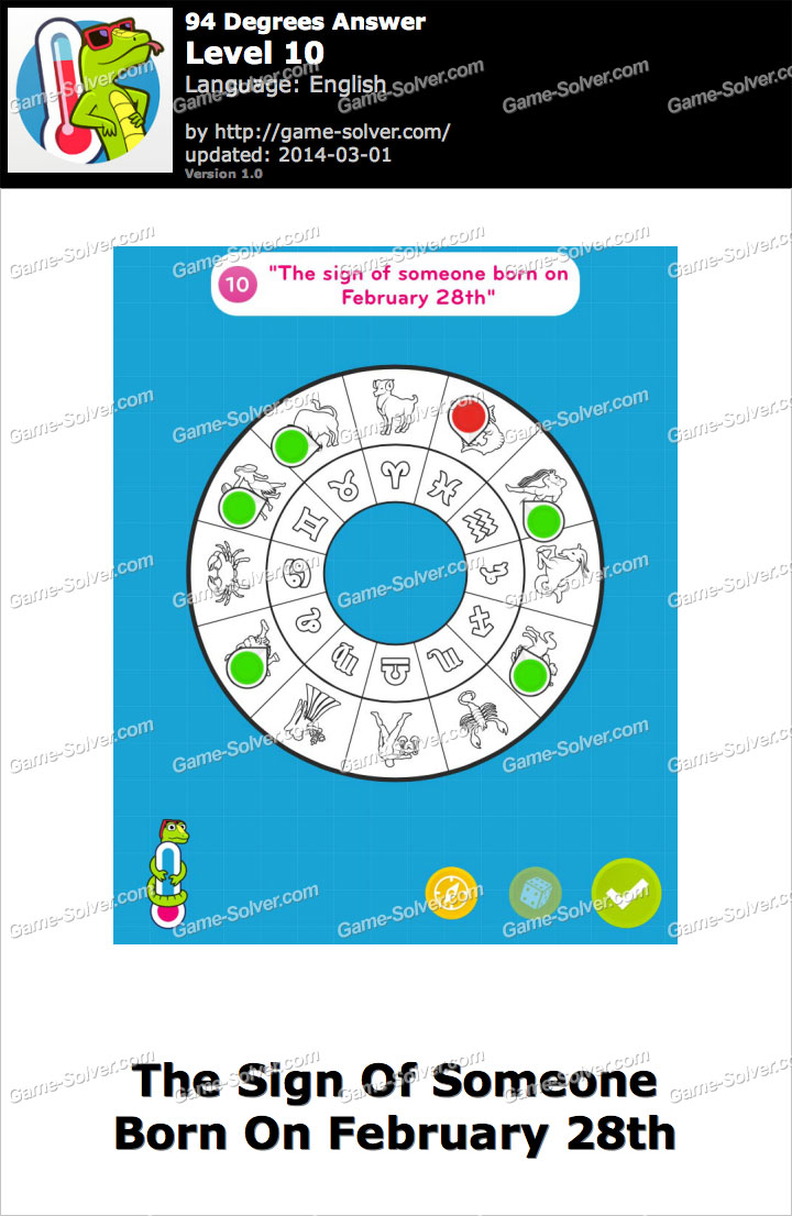 94 Degrees Level 10 • Game Solver