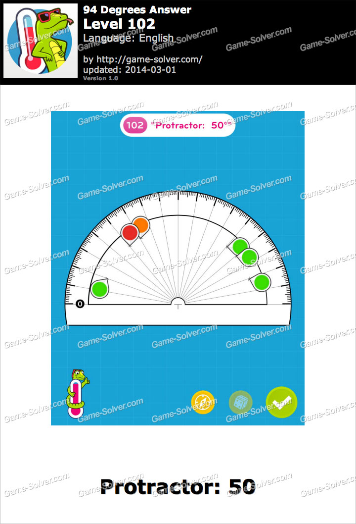 94 Degrees Level 102 • Game Solver