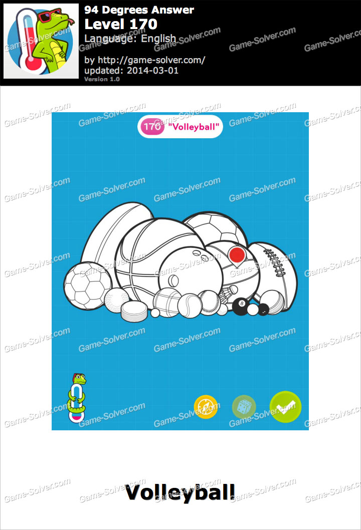 94 Degrees Level 170 • Game Solver