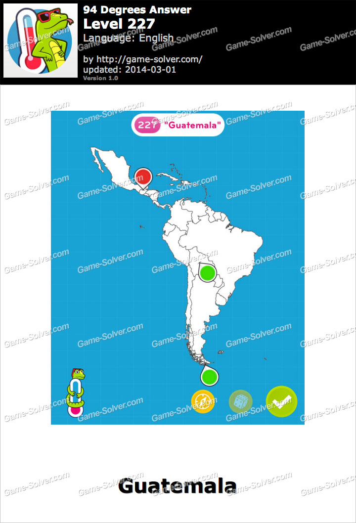 94 Degrees Level 227 • Game Solver