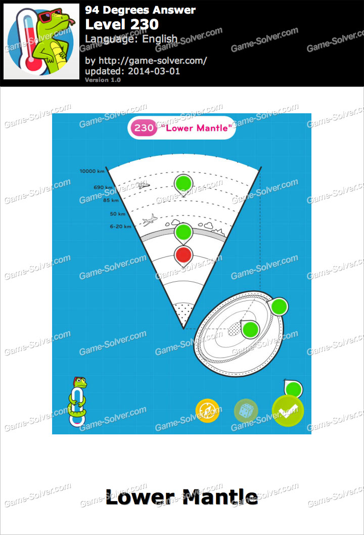 94 Degrees Level 230 • Game Solver