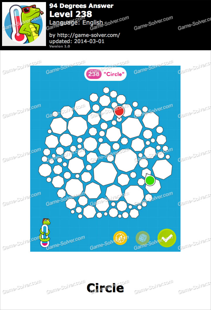 94 Degrees Level 238 • Game Solver