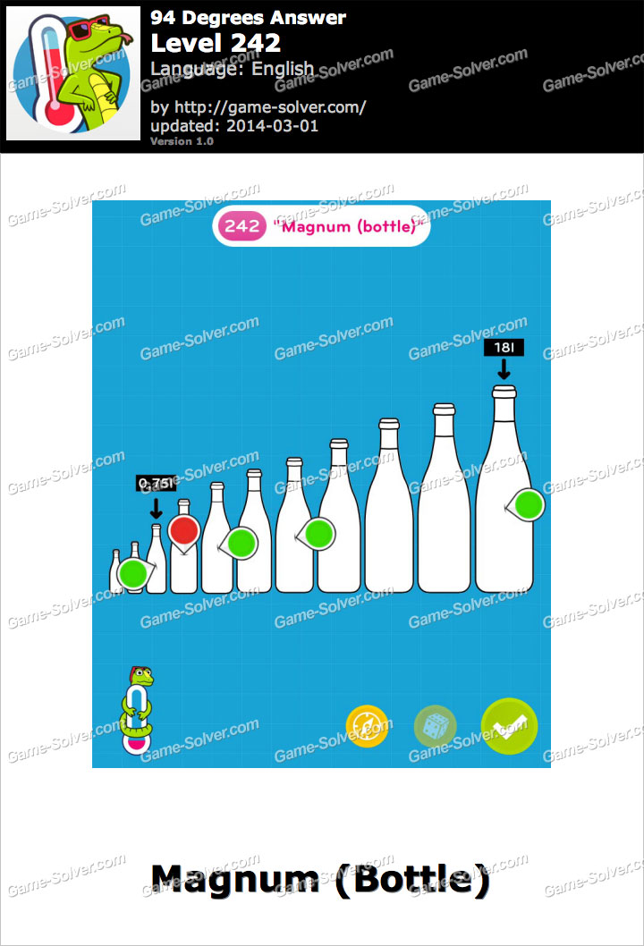 94 Degrees Level 242 • Game Solver