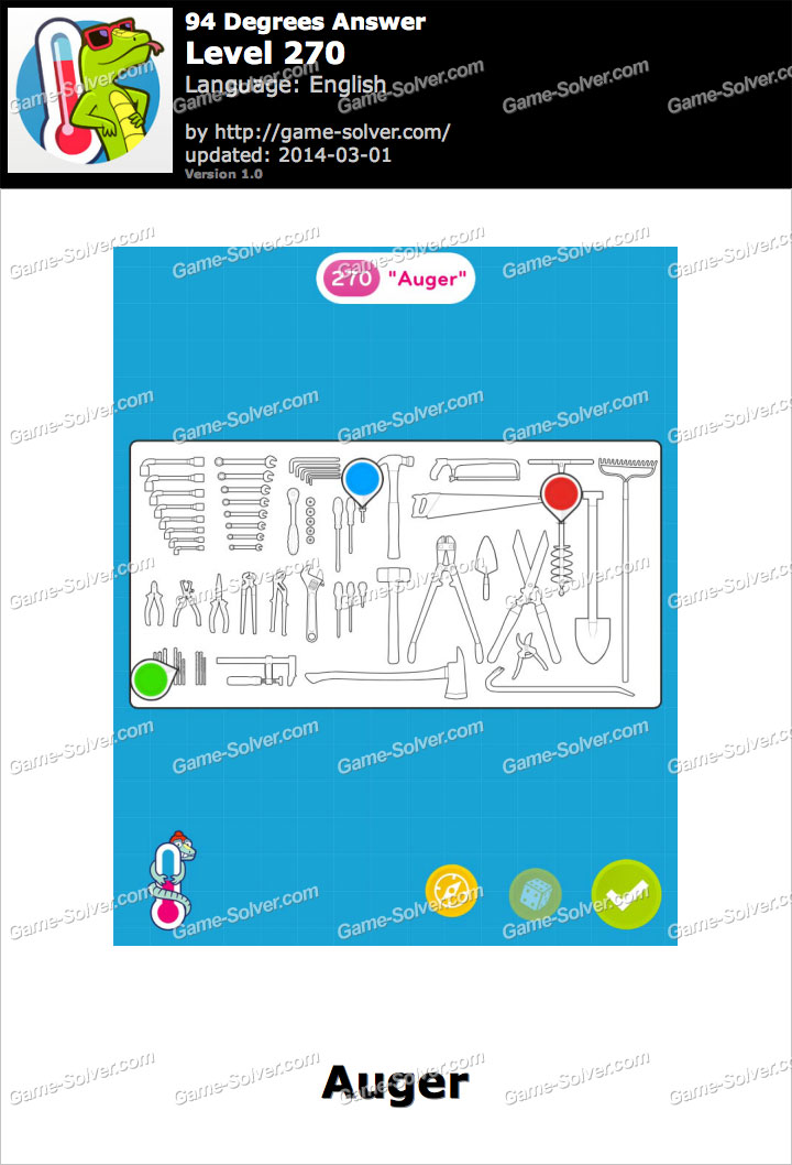 94 Degrees Level 270 • Game Solver