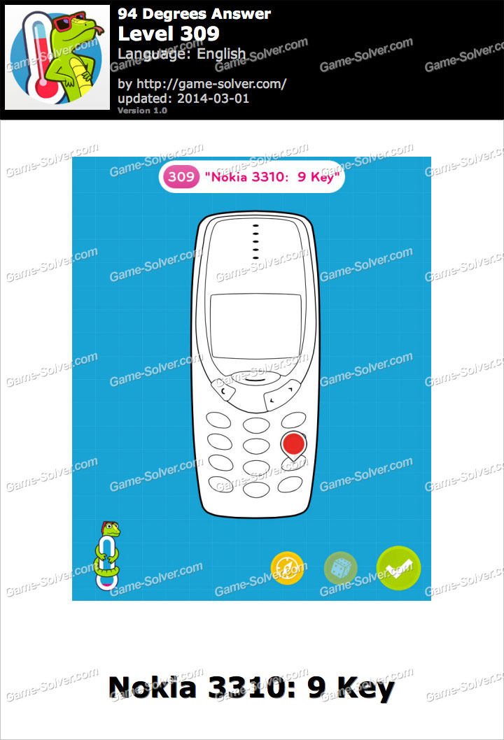 94 Degrees Level 309 • Game Solver