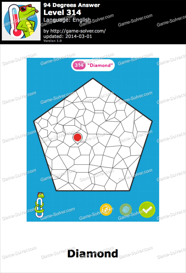 94 Degrees Level 314 • Game Solver