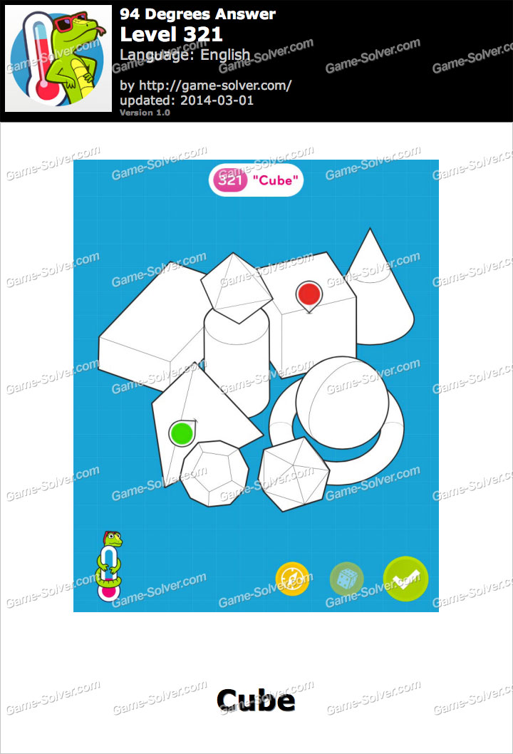 94 Degrees Level 321 • Game Solver