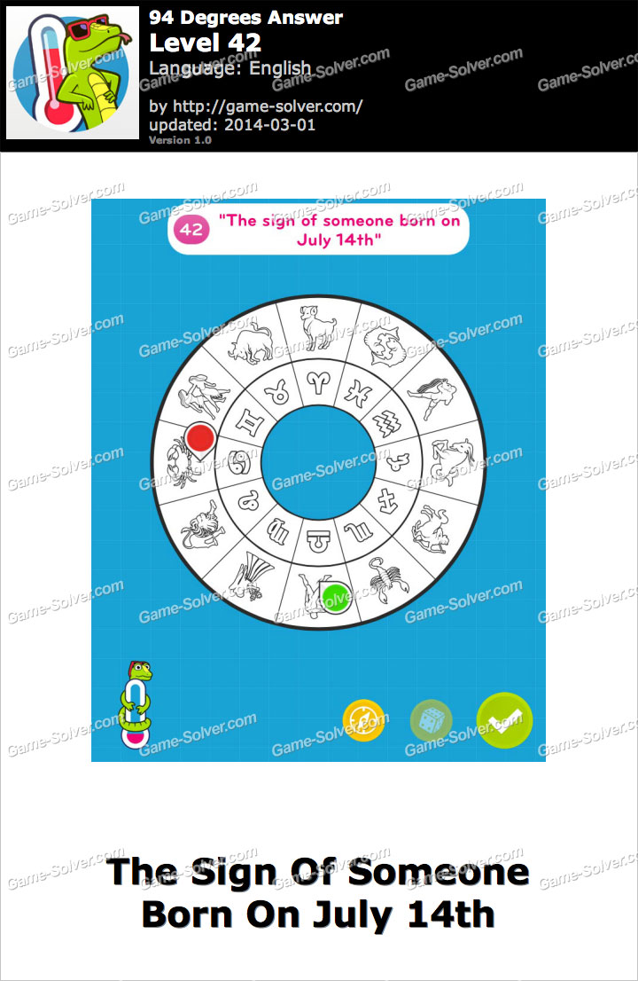 94 Degrees Level 42 • Game Solver