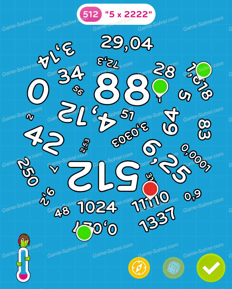 94 Degrees Level 512 • Game Solver