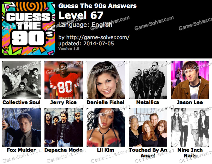 Guess The 90s Level 67 • Game Solver