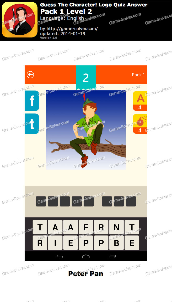 Guess The Character Logo Quiz Pack 1 Level 2 • Game Solver