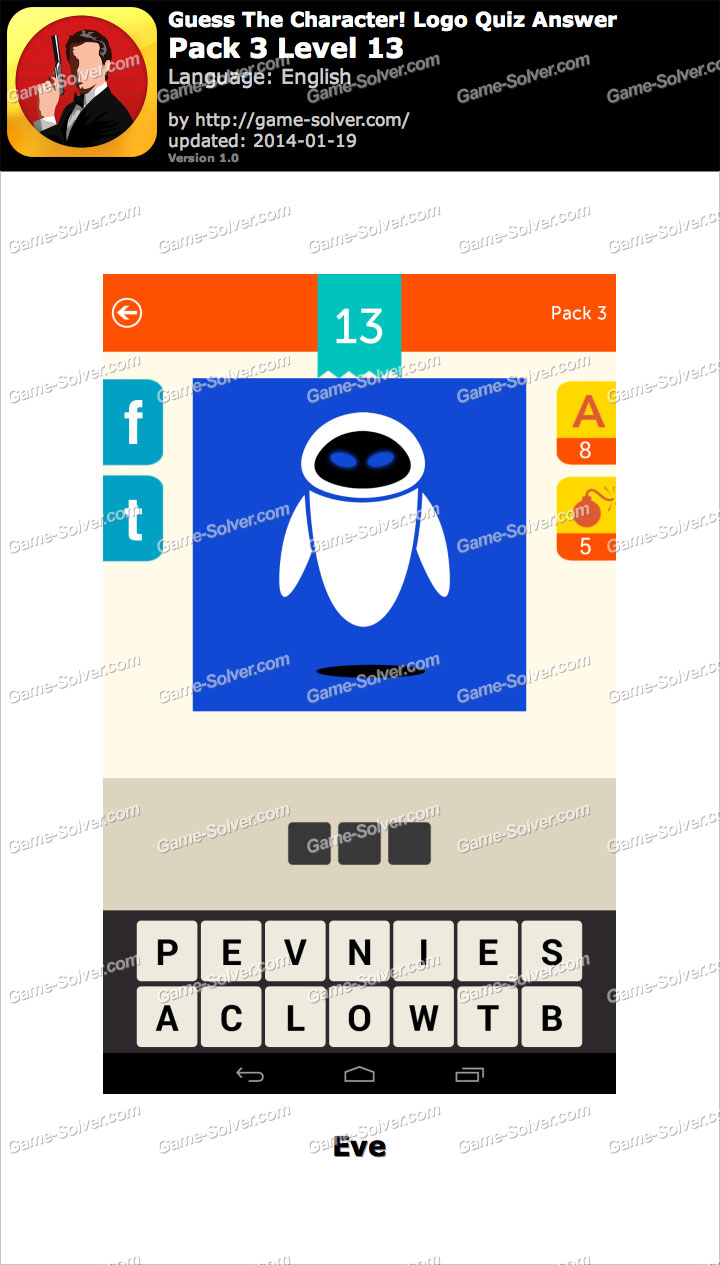 Guess The Character Logo Quiz Pack 3 Level 13 • Game Solver