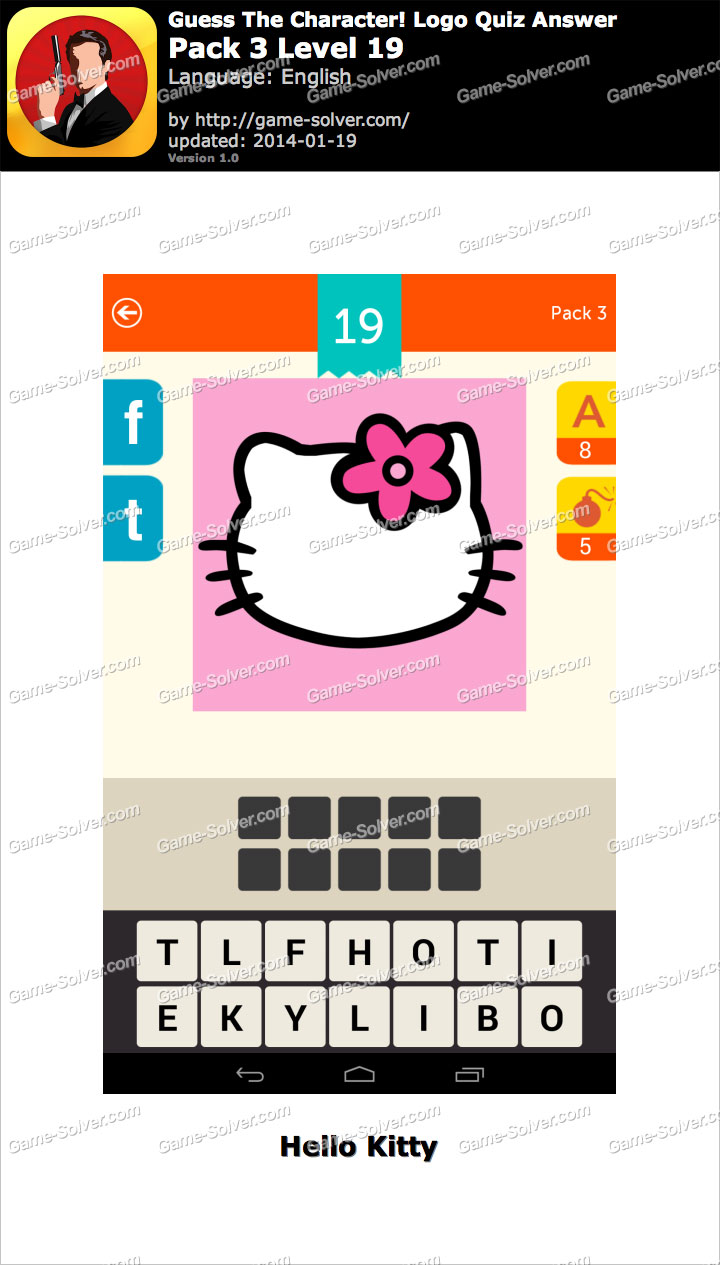 Guess The Character Logo Quiz Pack 3 Level 19 • Game Solver