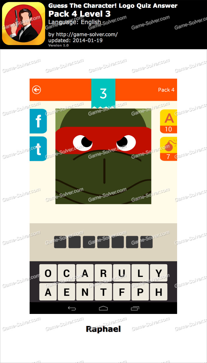 Guess The Character Logo Quiz Pack 4 Level 3 • Game Solver