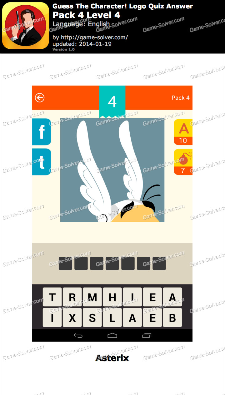 Guess The Character Logo Quiz Pack 4 Level 4 • Game Solver